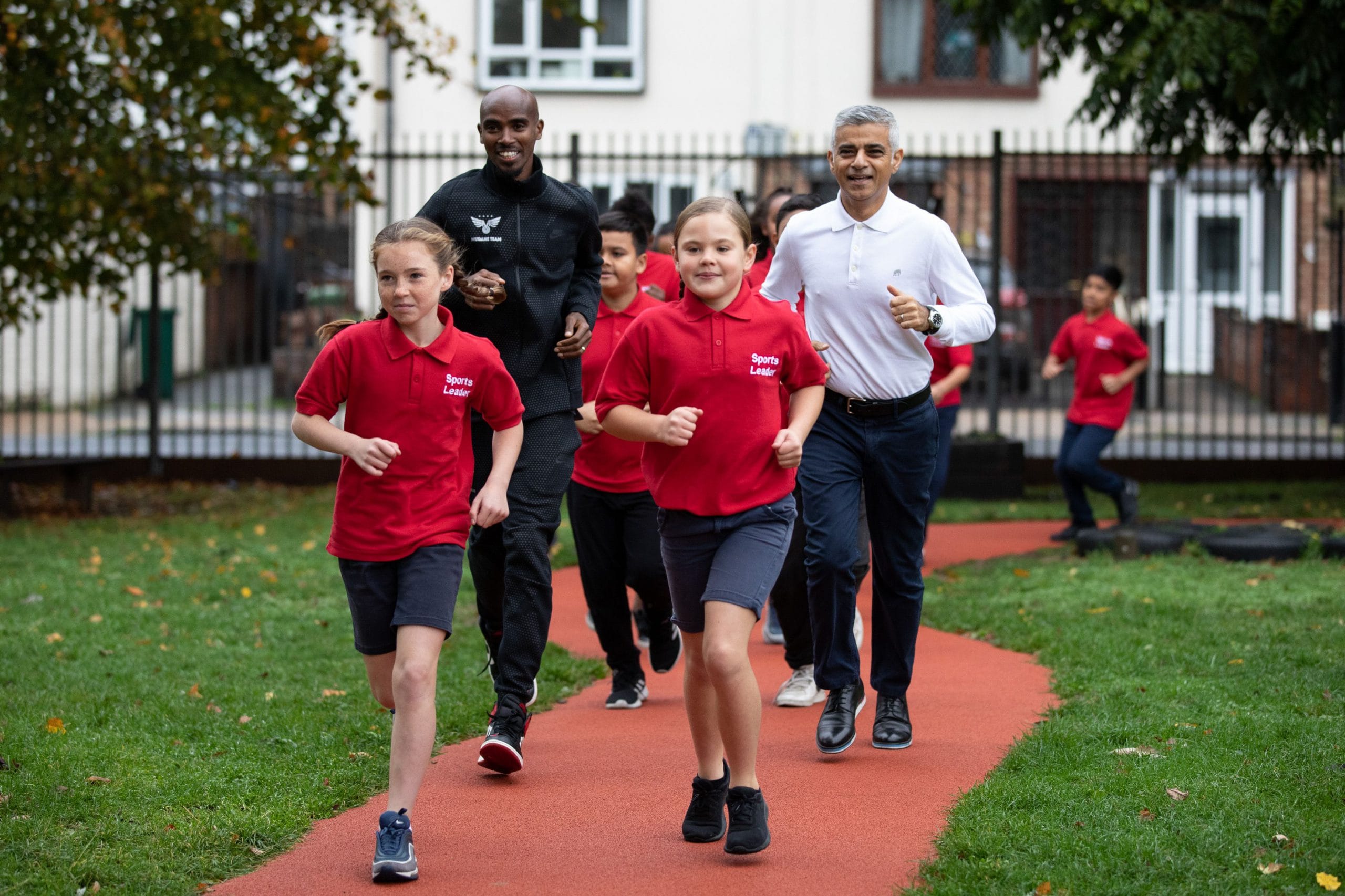 Daily Mile initiative photocall, London, UK - 15 Oct 2018 - Abacus ...