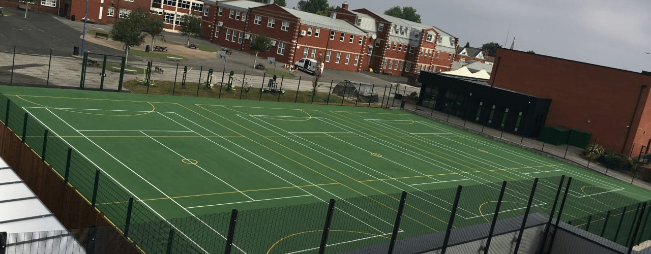 How do Multi Use Games Areas benefit schools? - Abacus Playgrounds